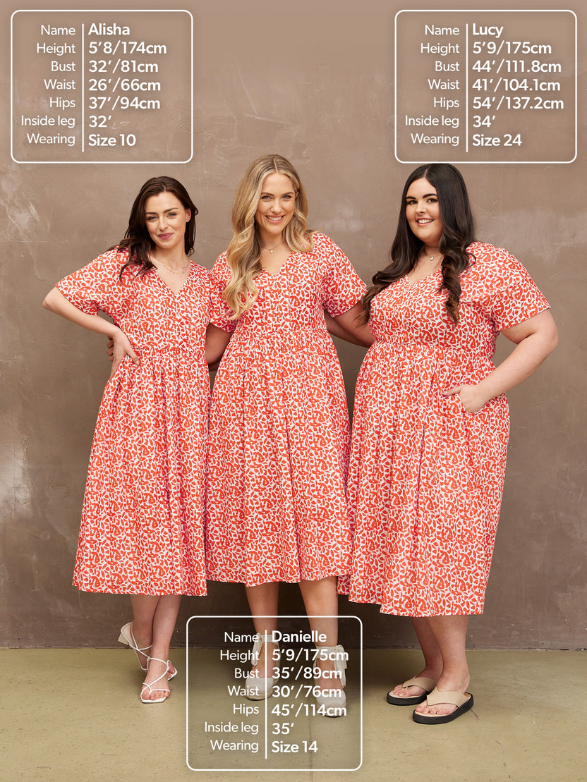 Fern Dress - Terracotta Print – This is Unfolded