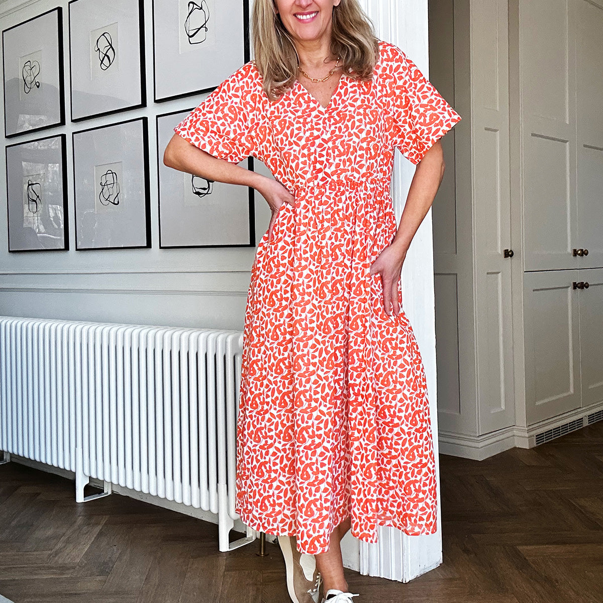 Fern Dress - Terracotta Print – This is Unfolded