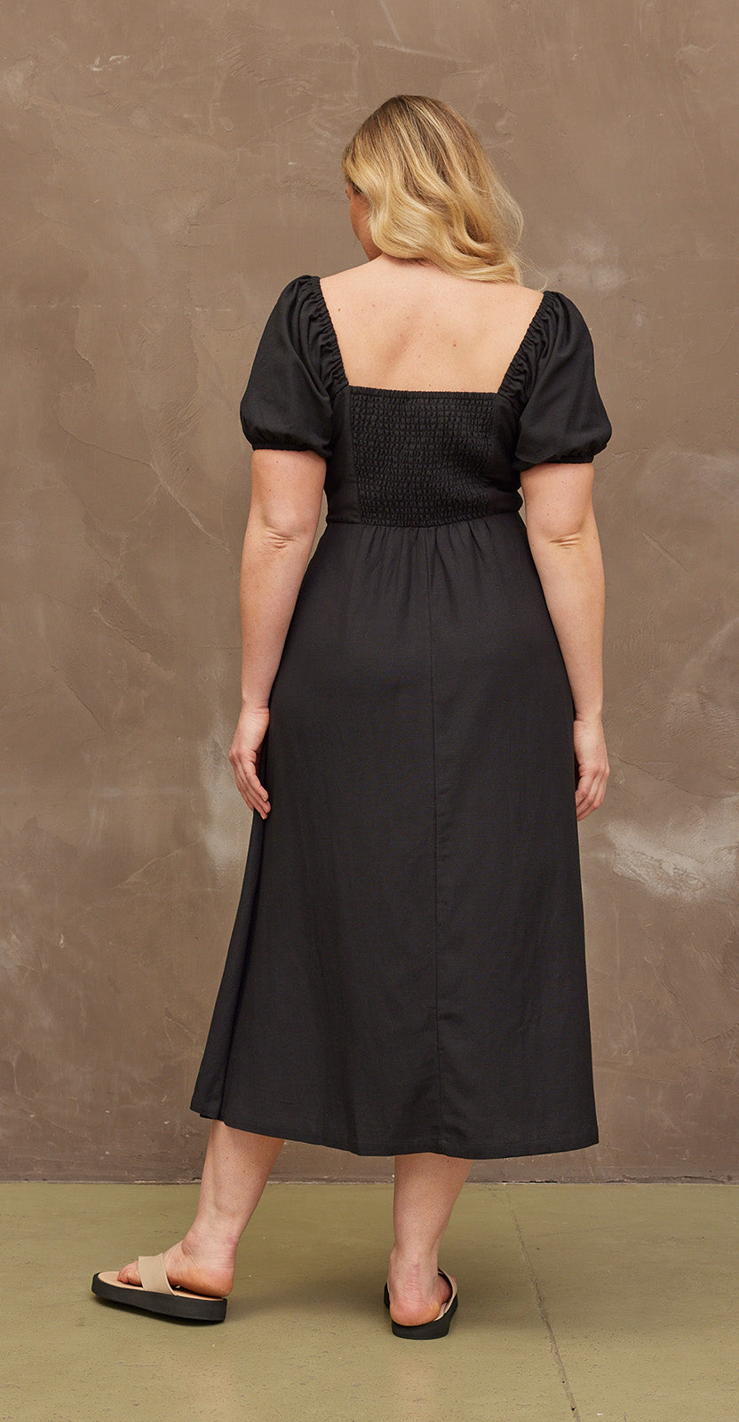 Jaya - Square Neck Sundress - Black – This is Unfolded