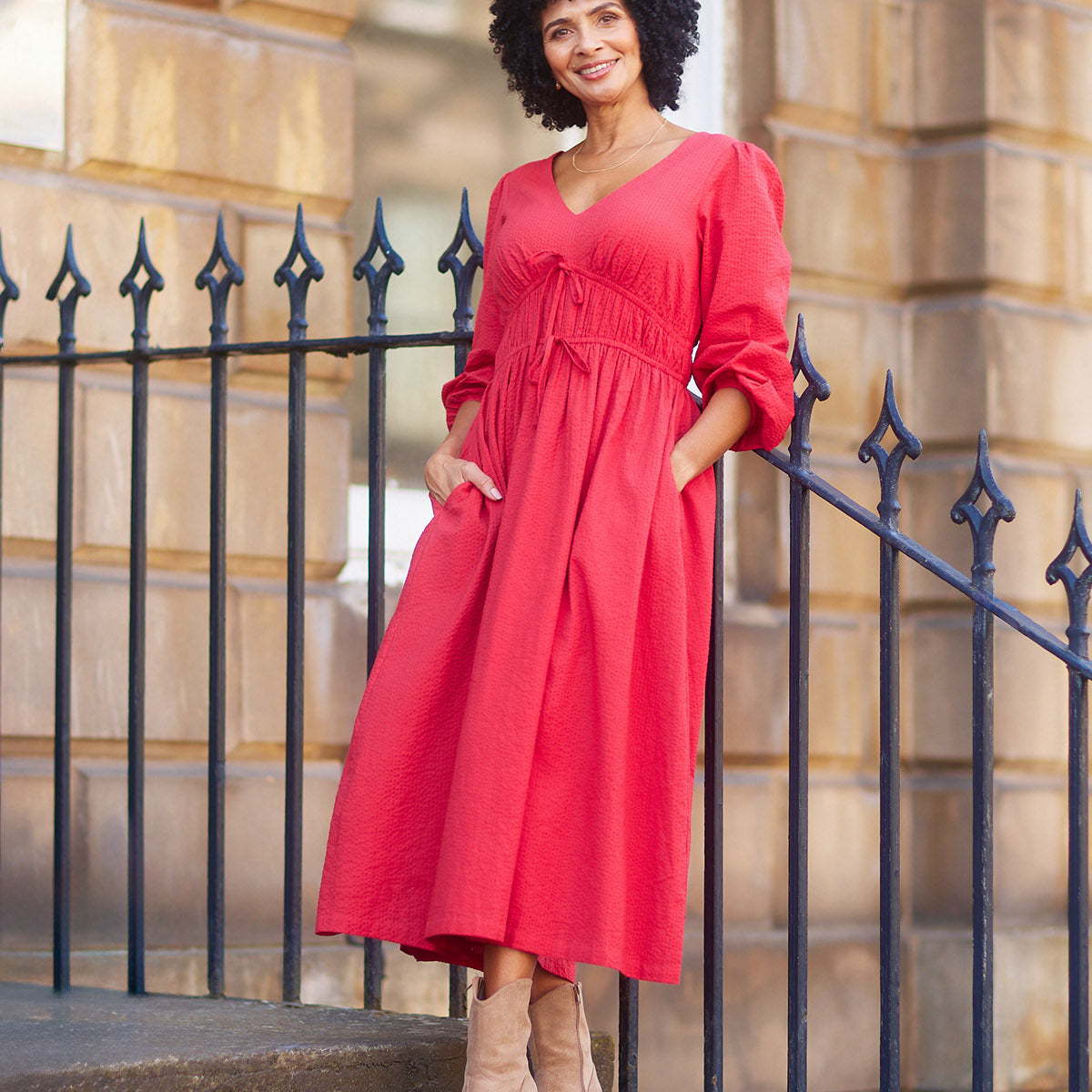 Miriam Red Seersucker Dress – This is Unfolded