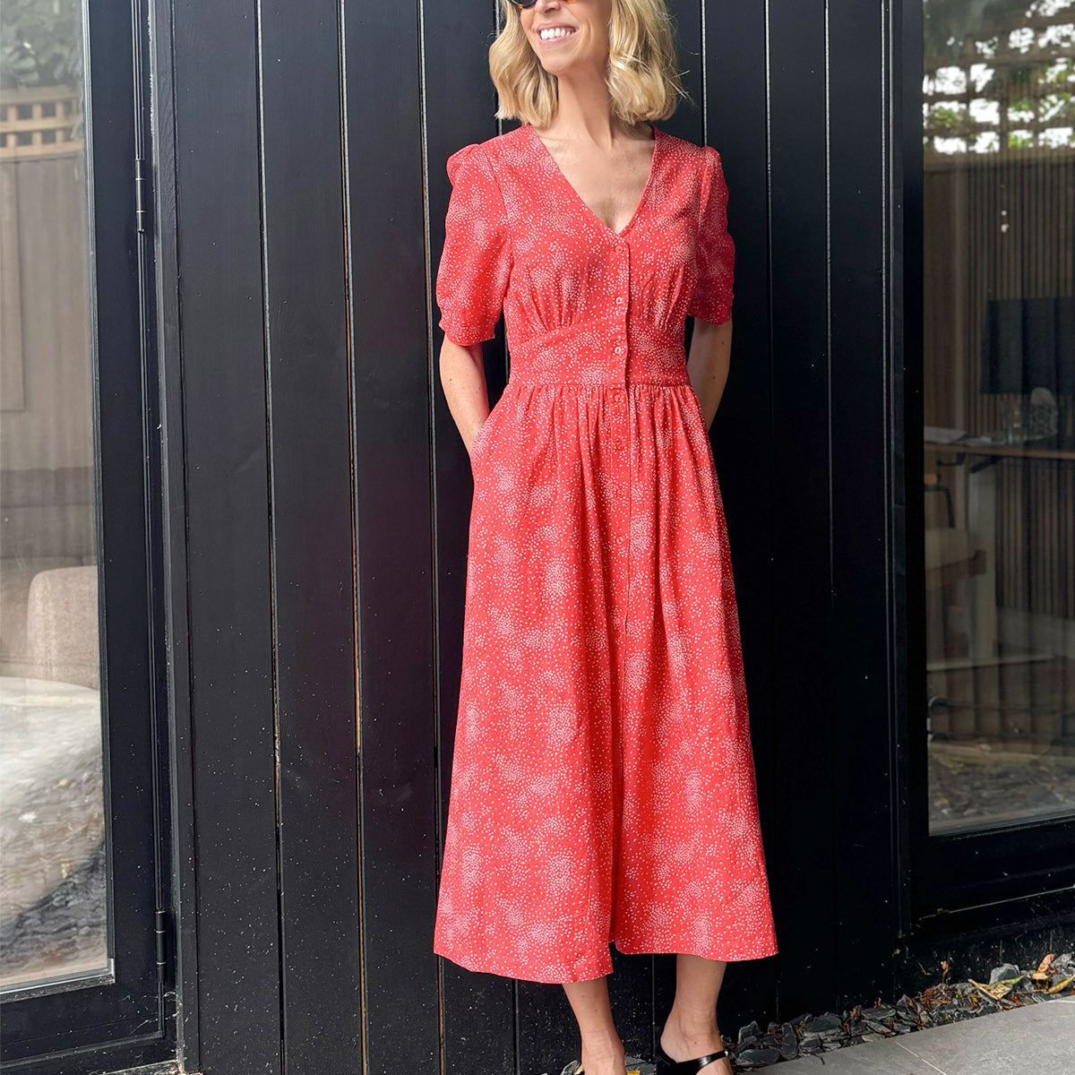 Rodica Dress - Triangle Print – This is Unfolded