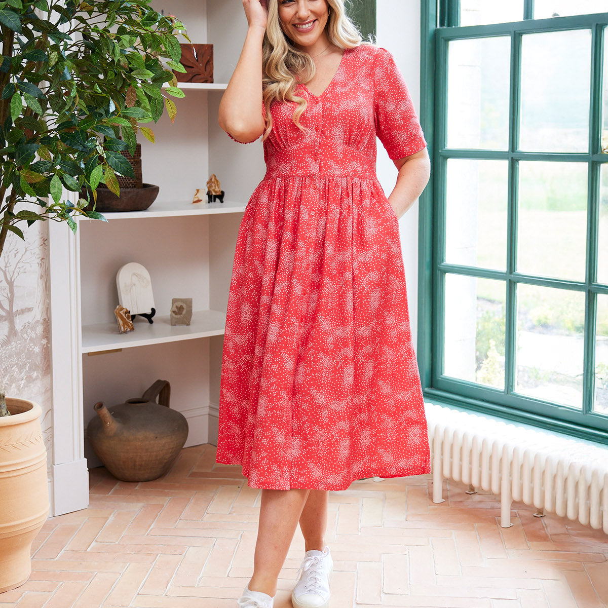 Rodica Dress - Triangle Print – This is Unfolded