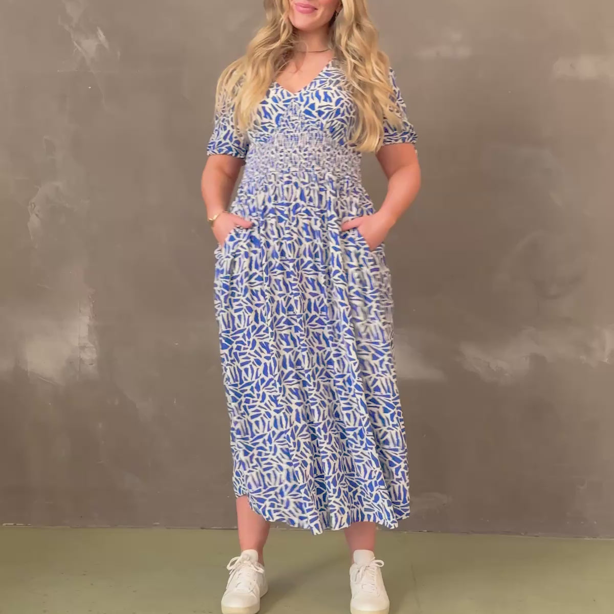 Maddie Short Sleeve Terrazzo Print – This is Unfolded