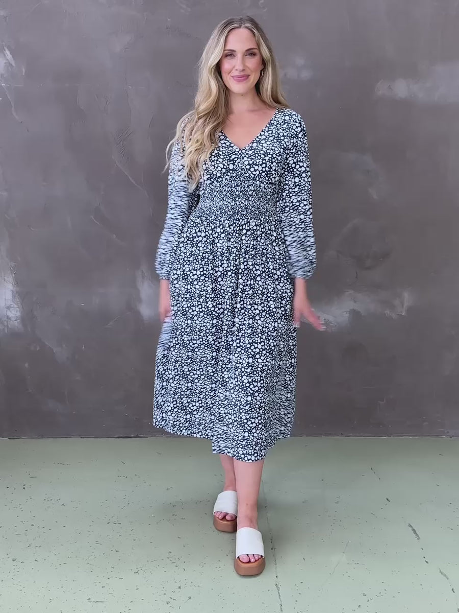 Maddie Dress - Geo Spot – This is Unfolded