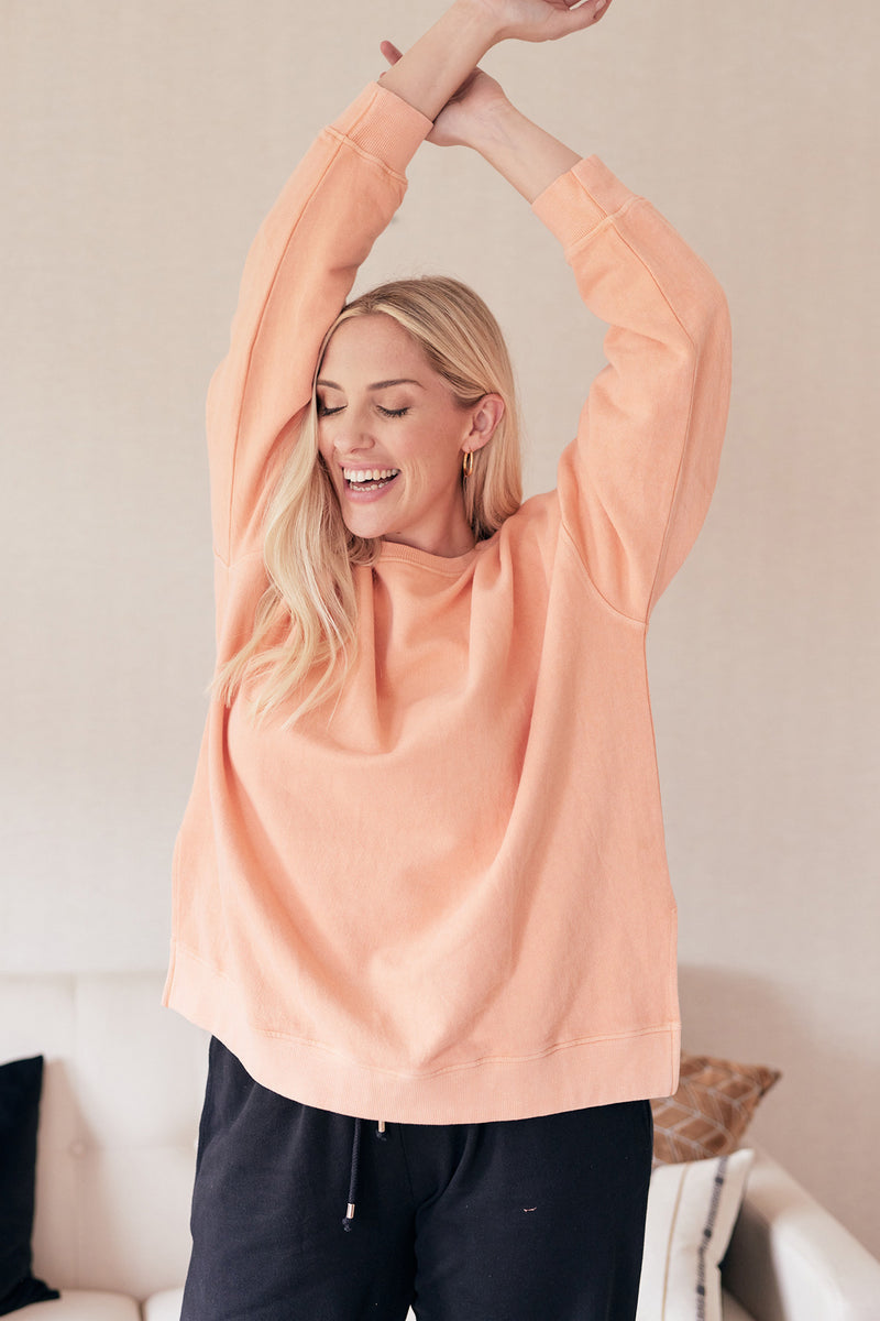 Nicky - Sweatshirt - Peach Stonewash – This is Unfolded